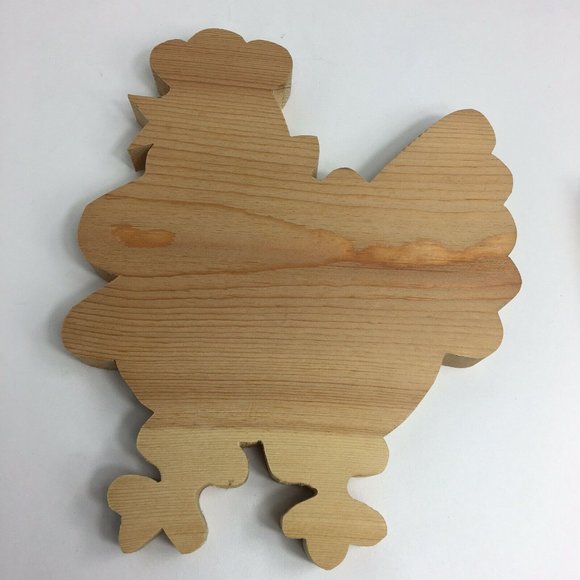 Handmade | Accents | Chicken Hen Wood Craft Wooden Display Crafting ...